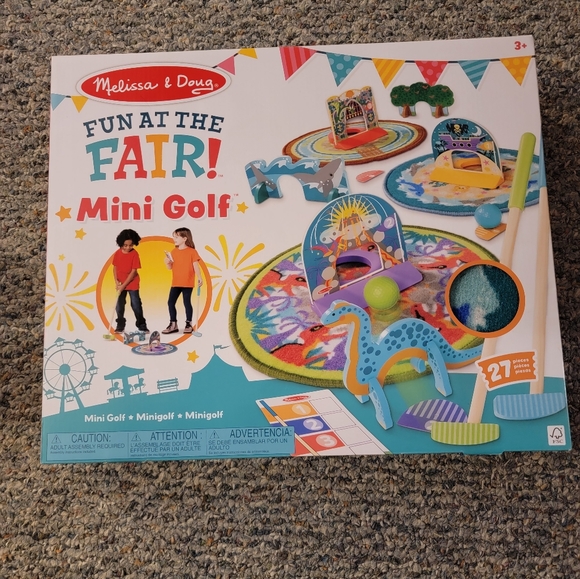 Melissa & Doug | Toys | Melissa Doug Fun At The Fair Mini Golf Play Set ...
